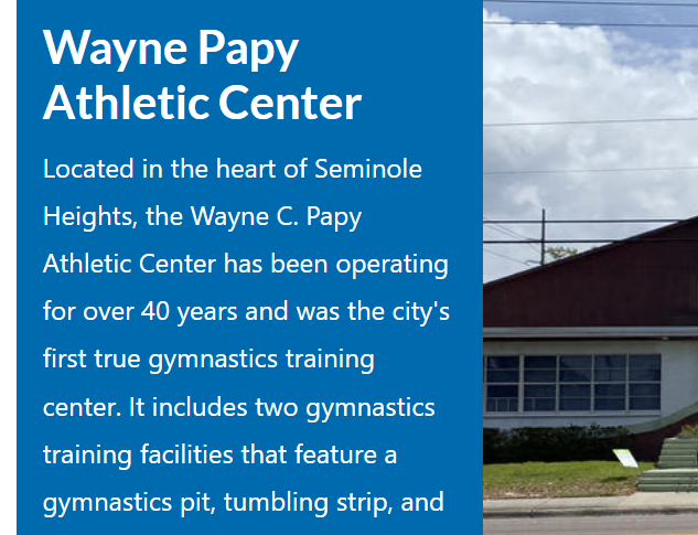 4.8 ⭐ Wayne C. Papy Athletic Center in Tampa - Reviews - Phone, Address ...