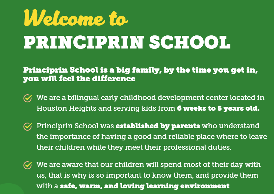 4.9 ⭐ Principrin School in Houston - Reviews - Phone, Address, Opening ...