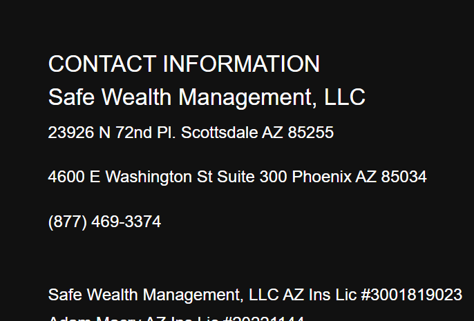 5 ⭐ Safe Wealth Management, LLC Reviews - Phone, Address, Opening Hours