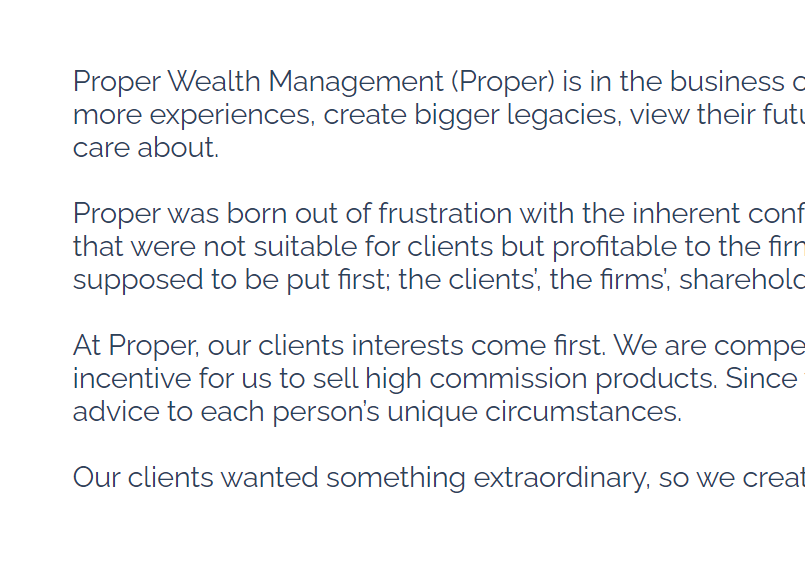 5.0 ⭐ Proper Wealth Management Reviews by Real Customers 2024